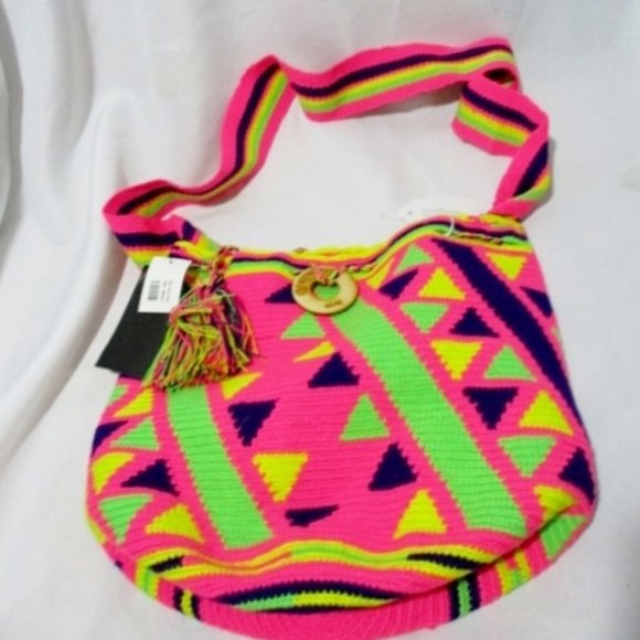 WAYUU TAYA | Bags | New Wayuu Taya Kilim Serape Ethnic Tapestry Bag ...